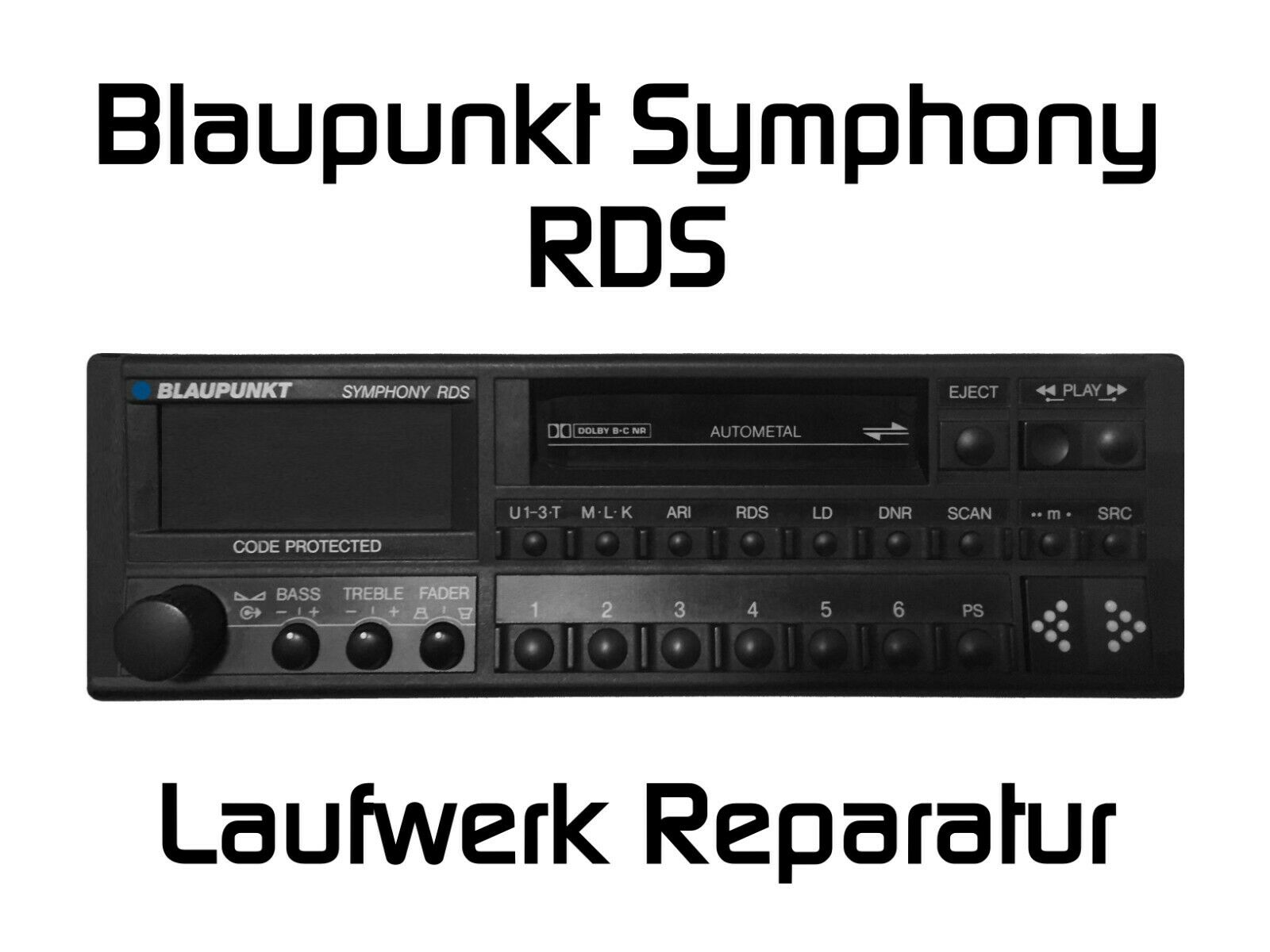 Autoradio Blaupunkt Symphony RDS - Laufwerk Reparatur – oldtimerhifi
